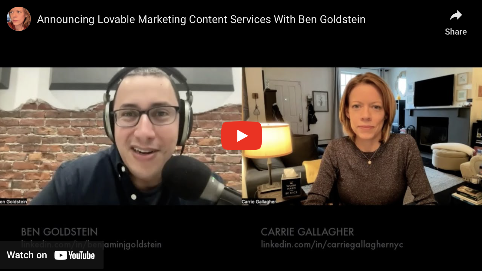 Announcing Lovable Marketing's Content Program! | Carrie Gallagher ...